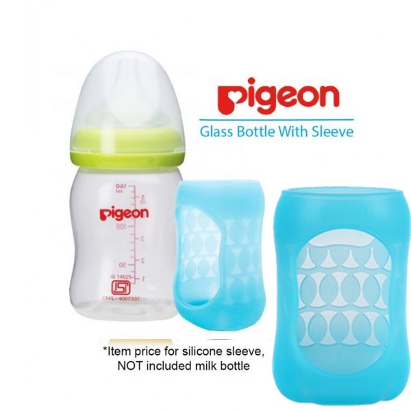 Pigeon Silicone Sleeve For Bottle Glass (Wide-Neck) | Shopee Malaysia