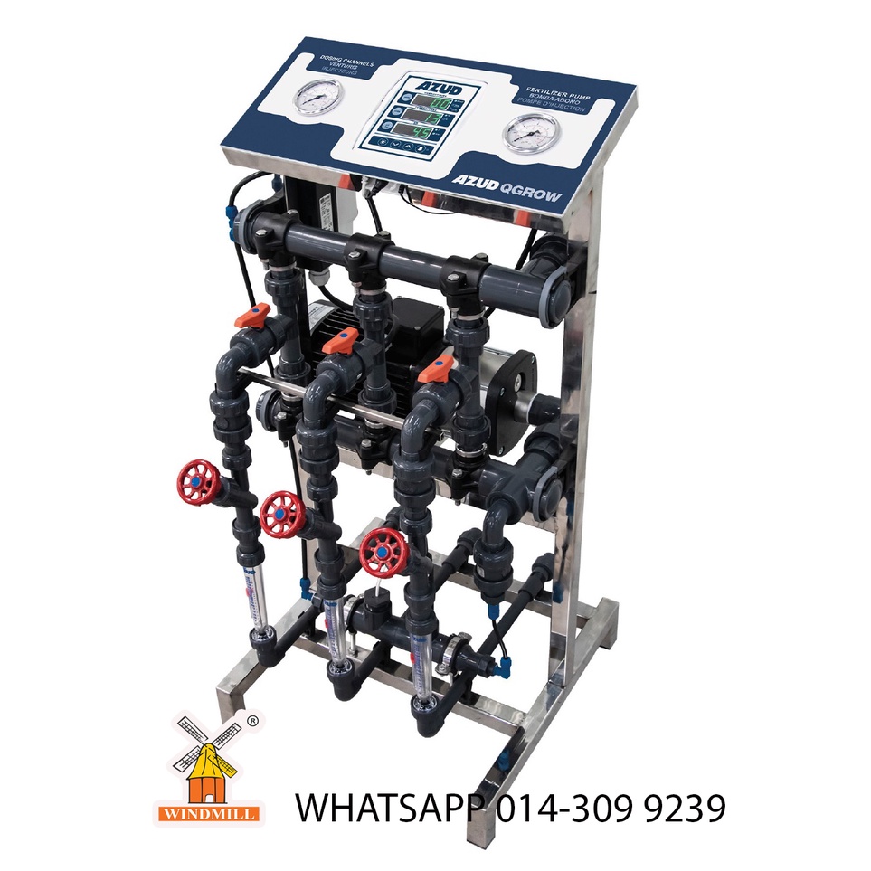 QGROW V500/4 AZUD Automatic Fertigation Pump Irrigation Equipment Multi ...