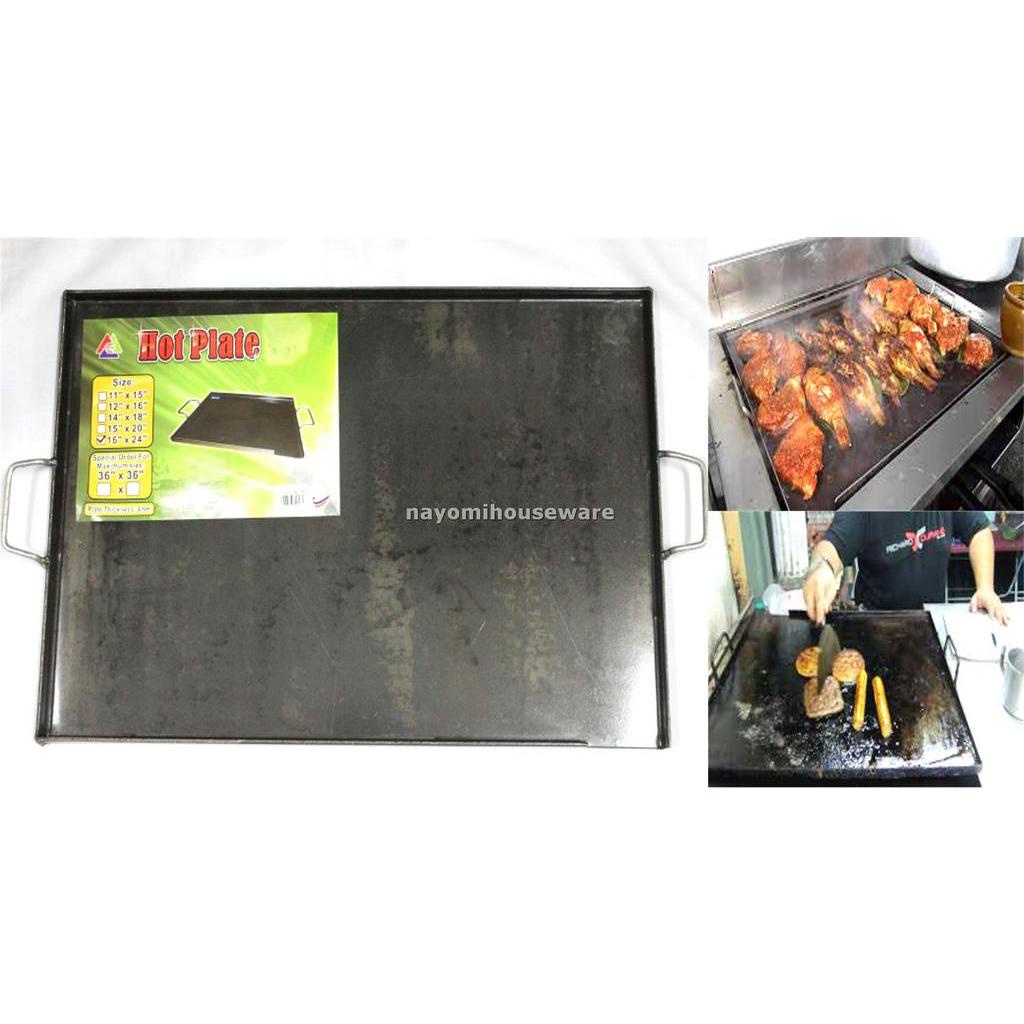 1 piece BBQ hot plate 16x24 inches for seafood, burger, fry eggs, roti ...