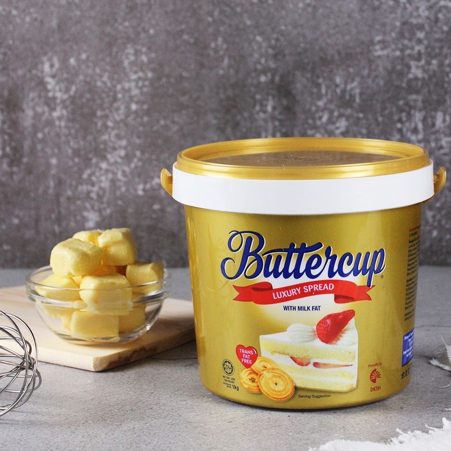 BUTTERCUP LUXURY SPREAD TRANS FAT FREE [1KG / 4.8KG]【HALAL】 | Shopee ...