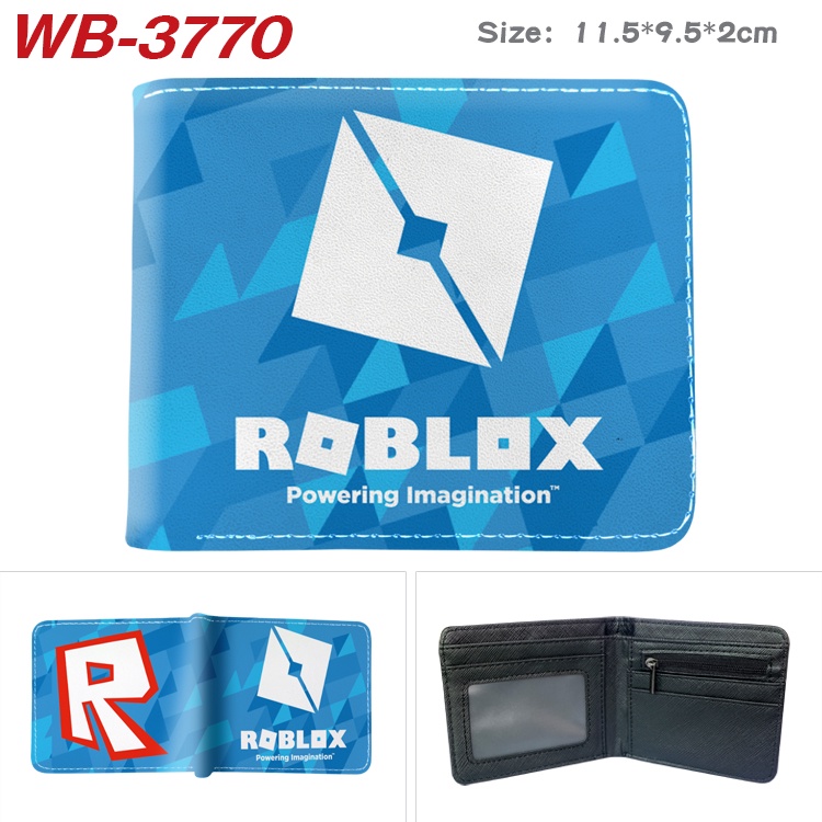 Roblox Sandbox Game Cartoon PU Leather Casual Short Card Wallet ...