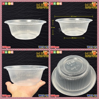 6" Big Bowl [ 50pcs± ] BENXON B75 TAGE WFD75 Disposable PP Plastic Bowl ...