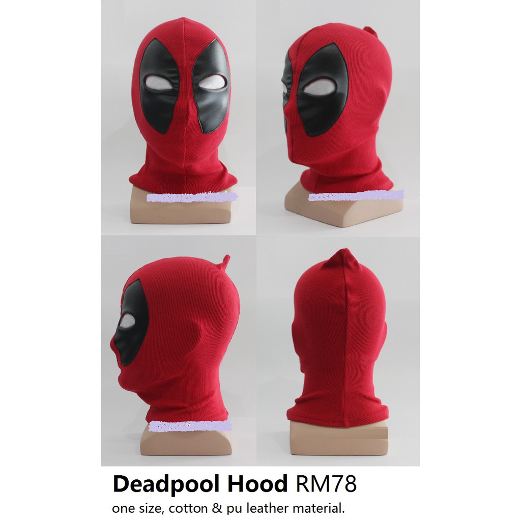 Deadpool Hood II Mask Costume Cosplay Cold Hobby | Shopee Malaysia