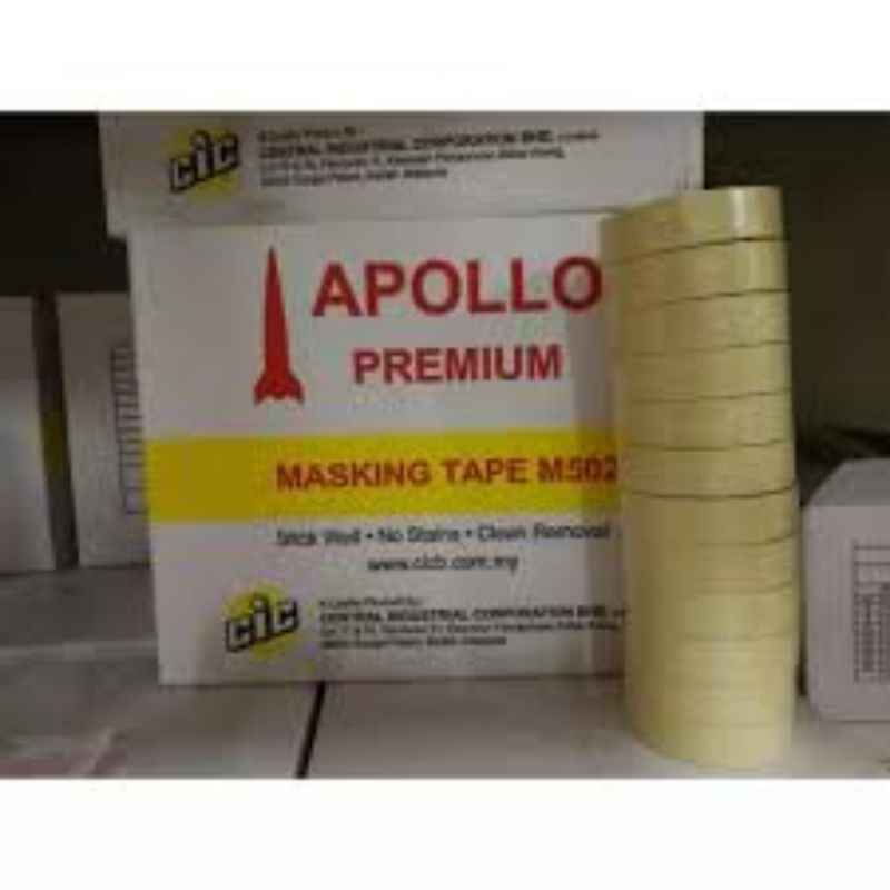 🎉READY STOCK🎉[100% ORIGINAL]Apollo Masking Tape M502 Yellow (20yards ...