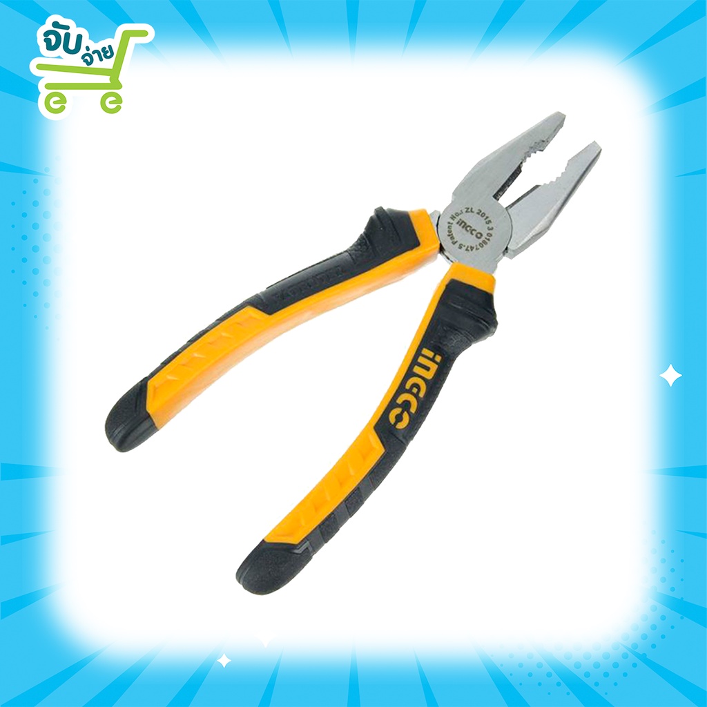 INGCO Combination Plier 6 Inch Rubber Handle HCP08168/7 Model HCP08188 ...