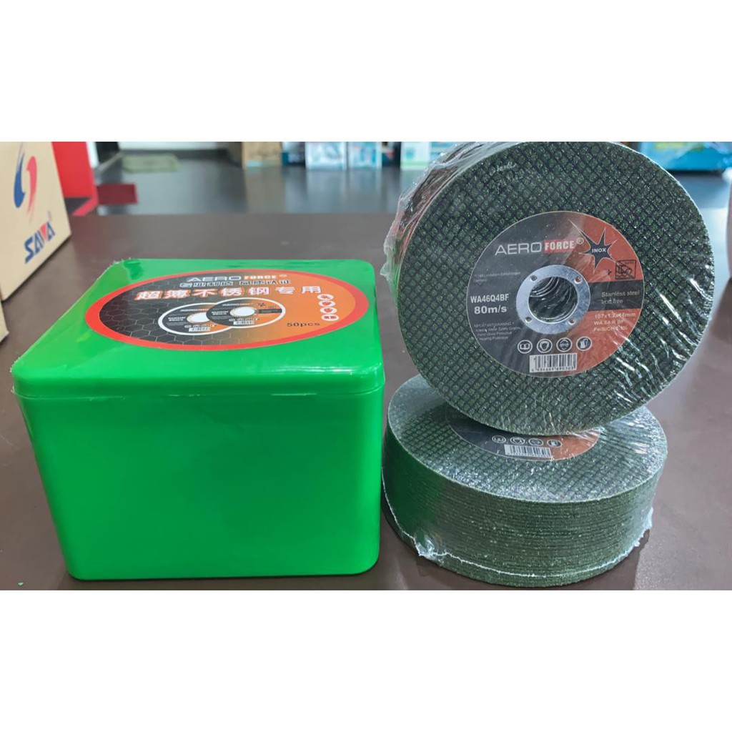 AEROFORCE 4" (107 X 1.2 X 16MM ) STAINLESS STEEL IRON FREE CUTTING DISC ...