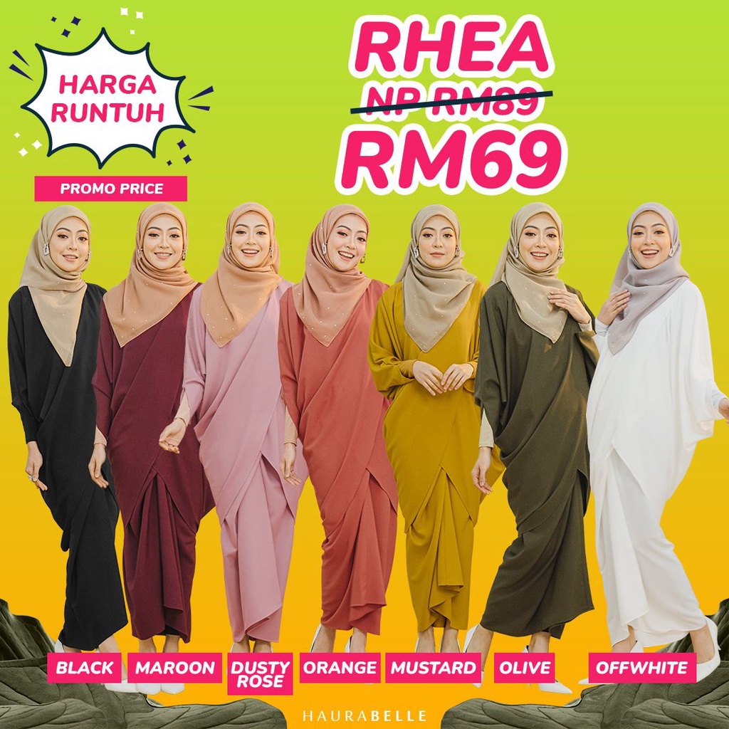 hot sales haurabella ( Rhea kaftan) | Shopee Malaysia