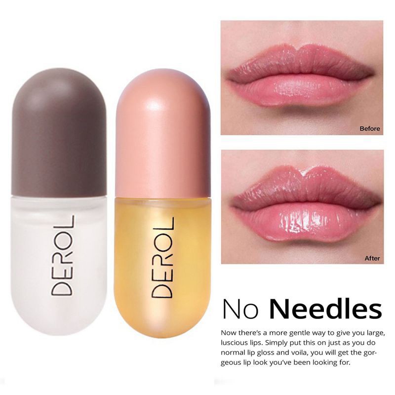 exo ღ DEROL 2 Pcs/Set Lip Plumper Fuller Hydrated Beauty Lips 2 Packs ...