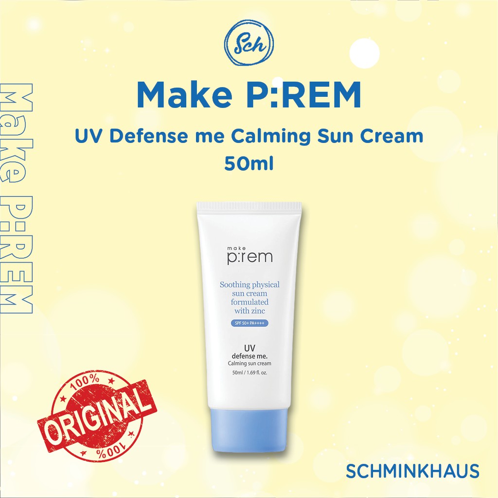 Makeprem / Makep:rem / Make prem UV Defense Me. Calming Sun Cream 50ml | Shopee Malaysia