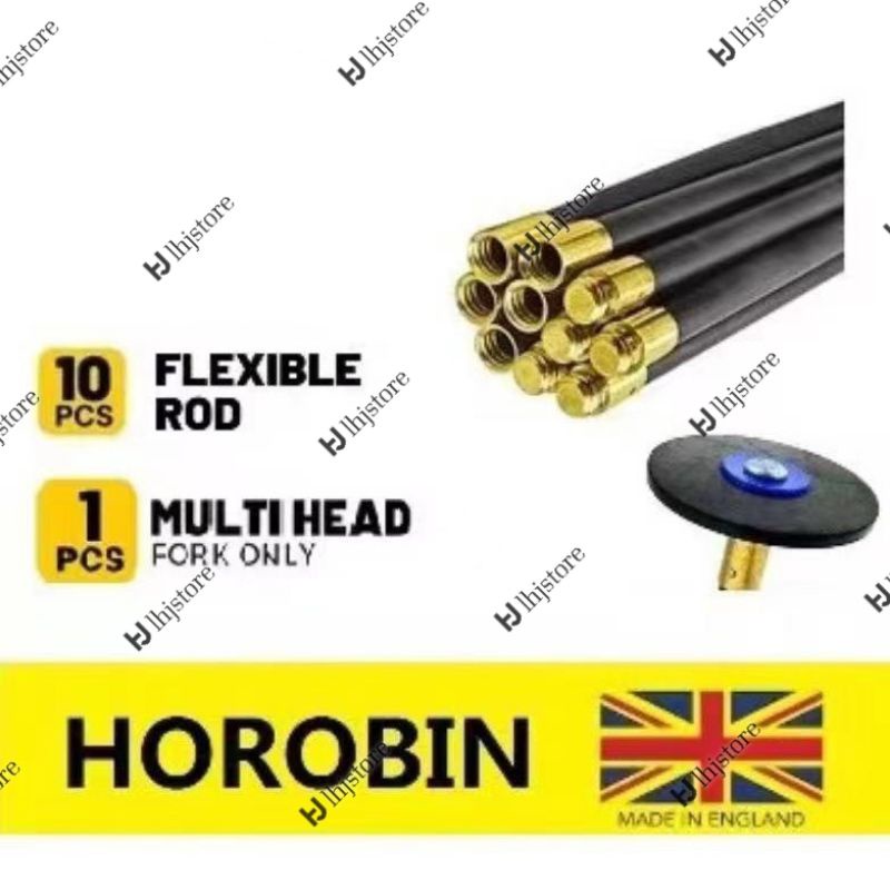 HOLOBIN MANUAL DRAIN CLEANING POLYPROPYLENE DRAIN ROD AND TOOLS SEWAGE ...
