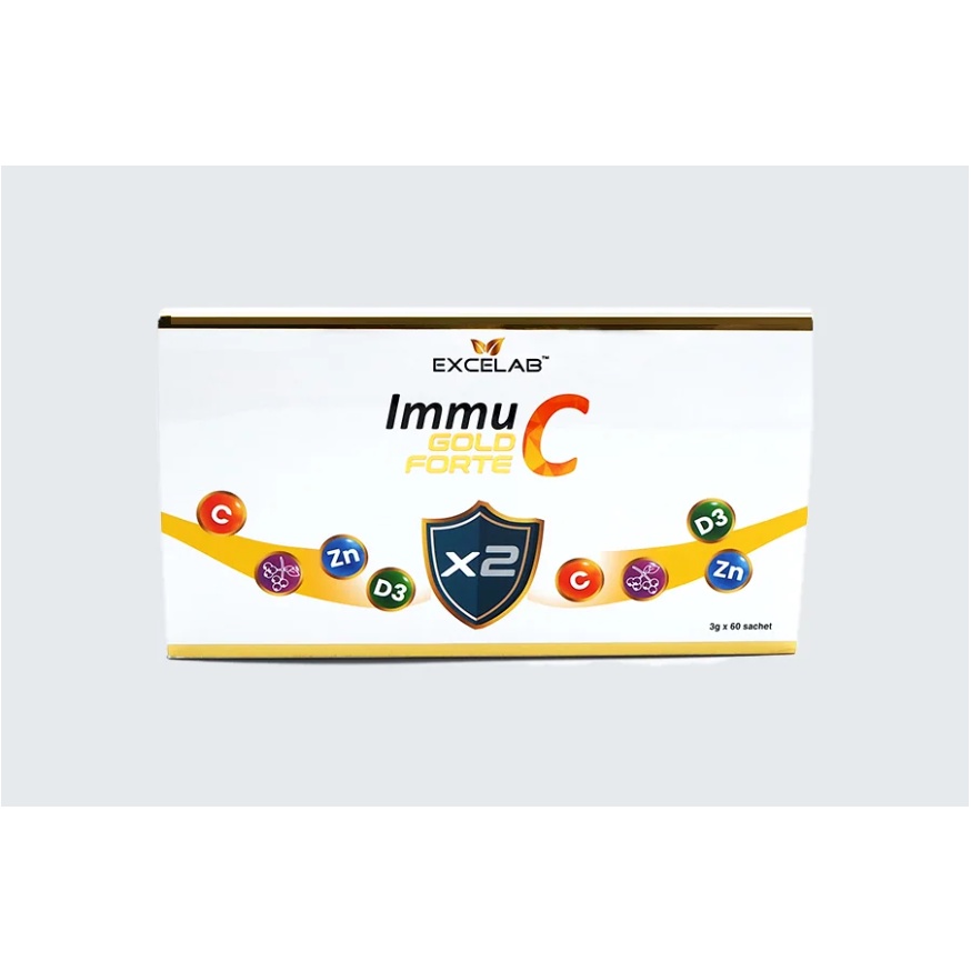 [EXP: 8/2025] EXCELAB IMMU C GOLD FORTE 3G (60 SACHETS) | Shopee Malaysia