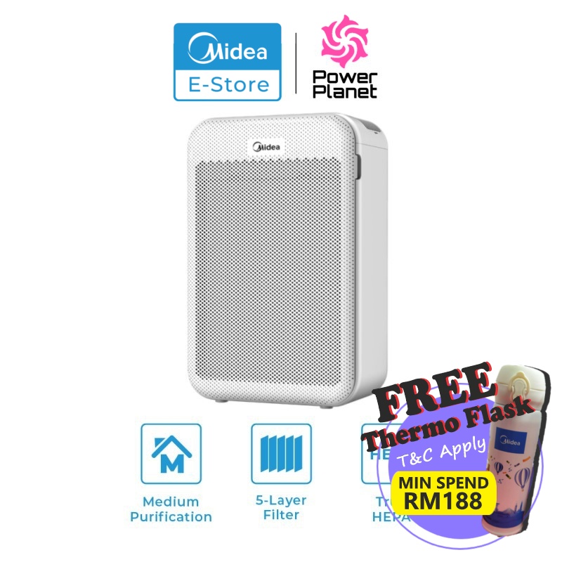 Midea MAP28BD 5-Layers Of Filter Purification Air Purifier MAP-28BD | Shopee Malaysia