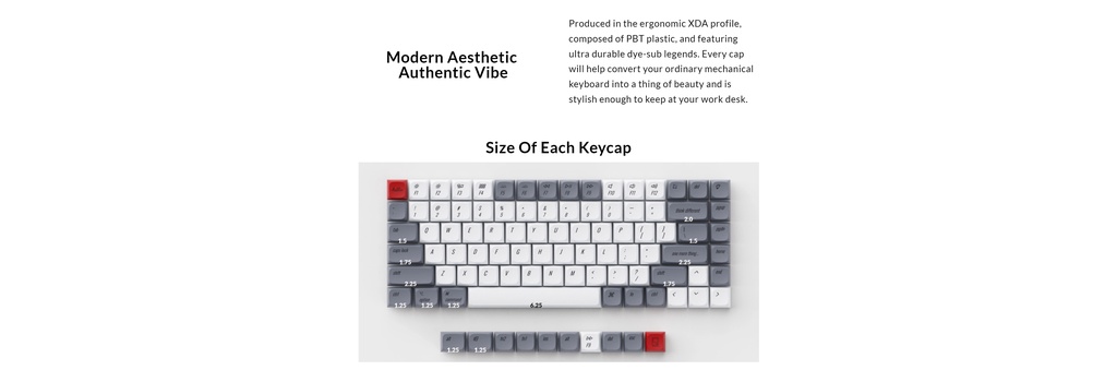 Keychron XDA Profile PBT Keycaps Set [For K2/K6] PCByte | Shopee Malaysia