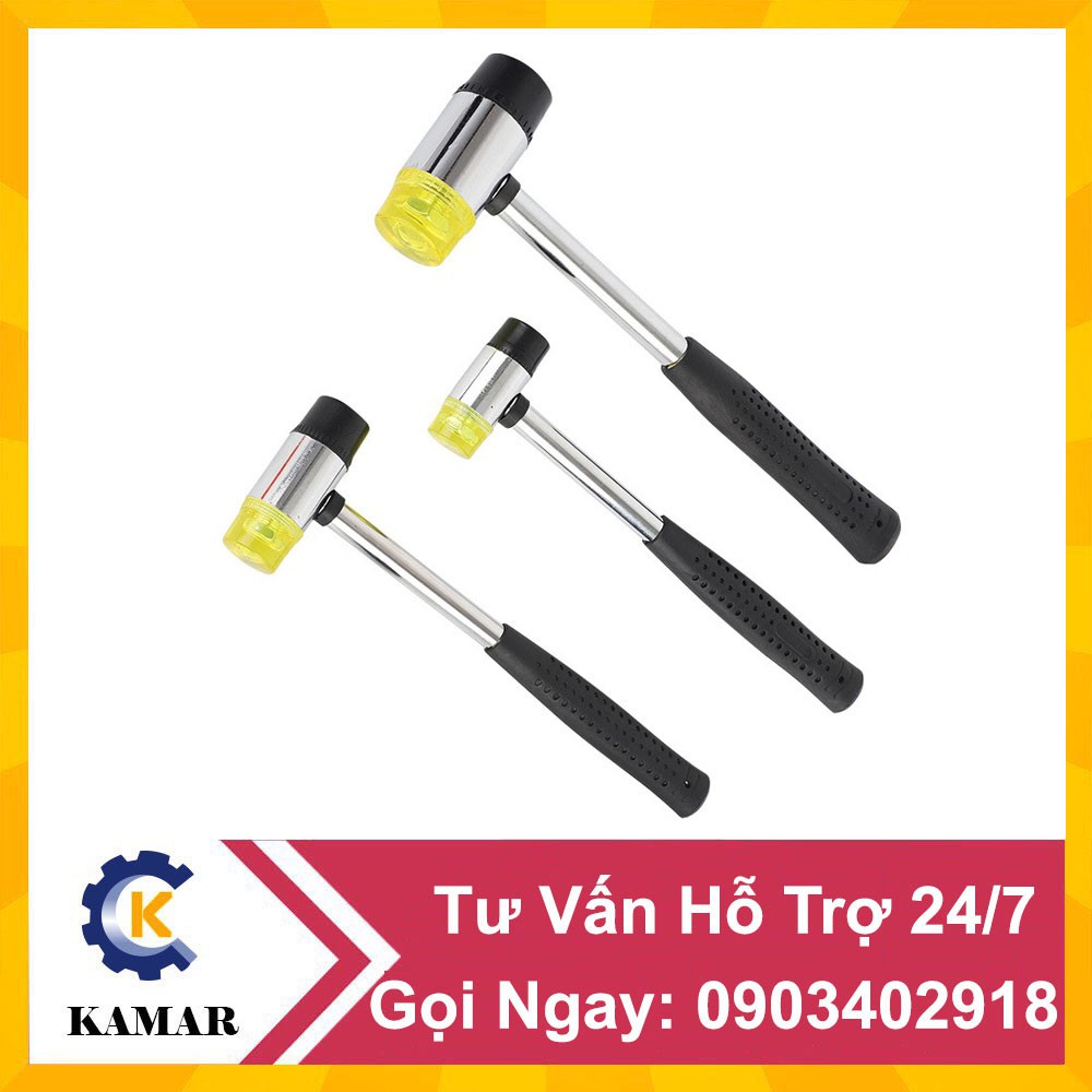 Rubber hammer with 2 metal handles (One Rubber Head - One Plastic Head ...