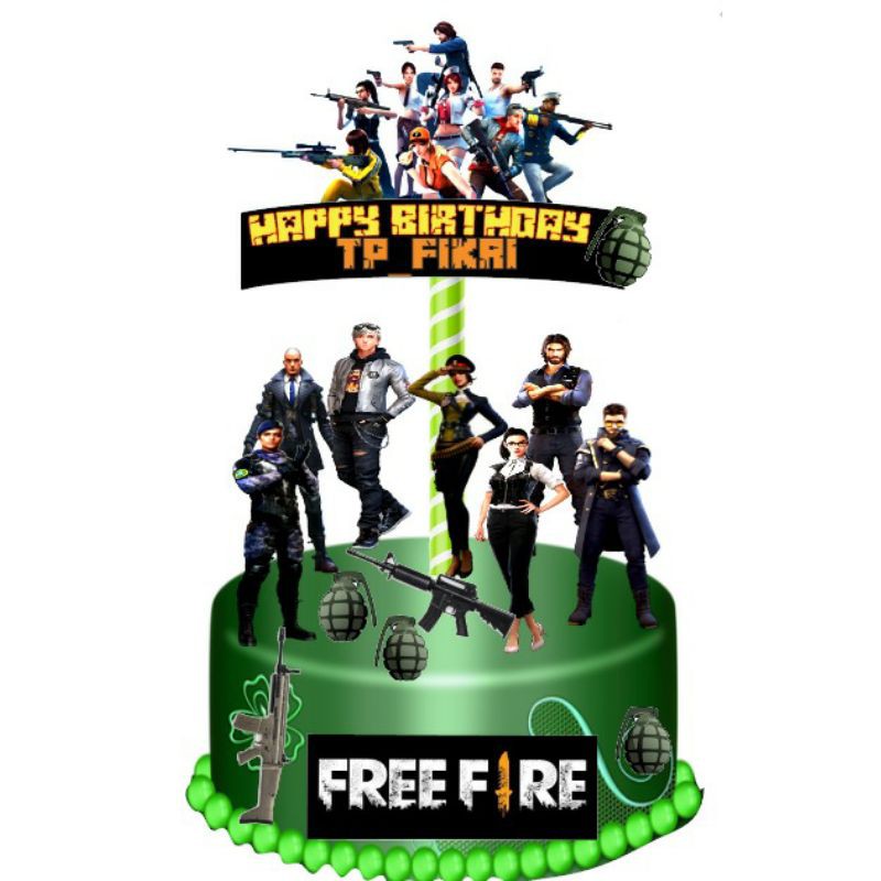 Free Fire Cake Topper | Shopee Malaysia