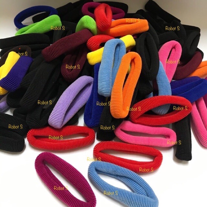 (READY STOCK ) 🔥🔥🔥🔥🔥Colourful Hairband ponytail 6 pieces per pack getah ...