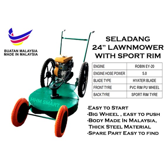 MESIN RUMPUT/24" LAWNMOWER （Engine Robin Japan) | Shopee Malaysia