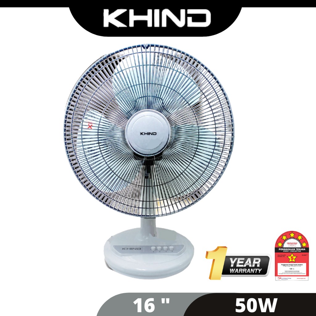 KHIND 16" inch TABLE FAN/ Kipas Meja (TF168SE) | Shopee Malaysia
