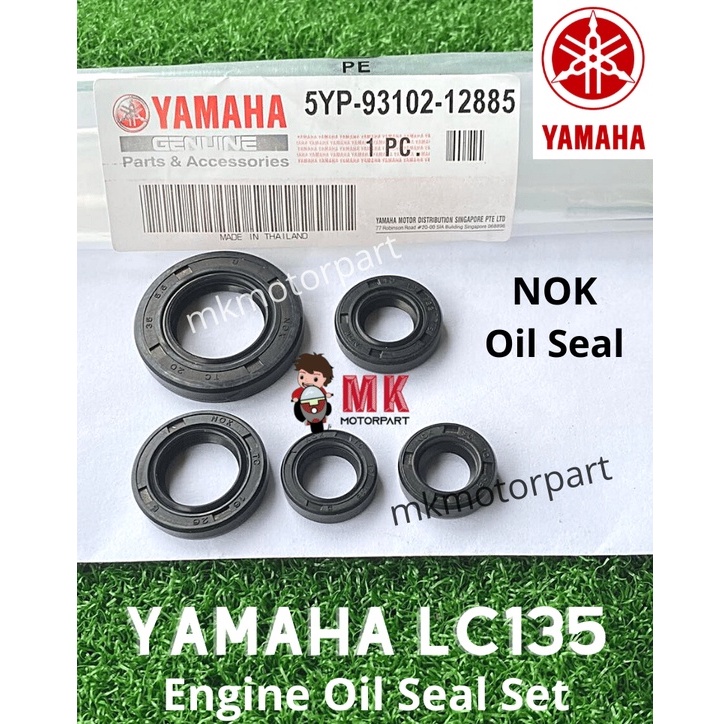 (NOK) Yamaha LC135 4S [ V1 > V8 ] Engine OIL SEAL SET [ 5YP ] Overhaul ...