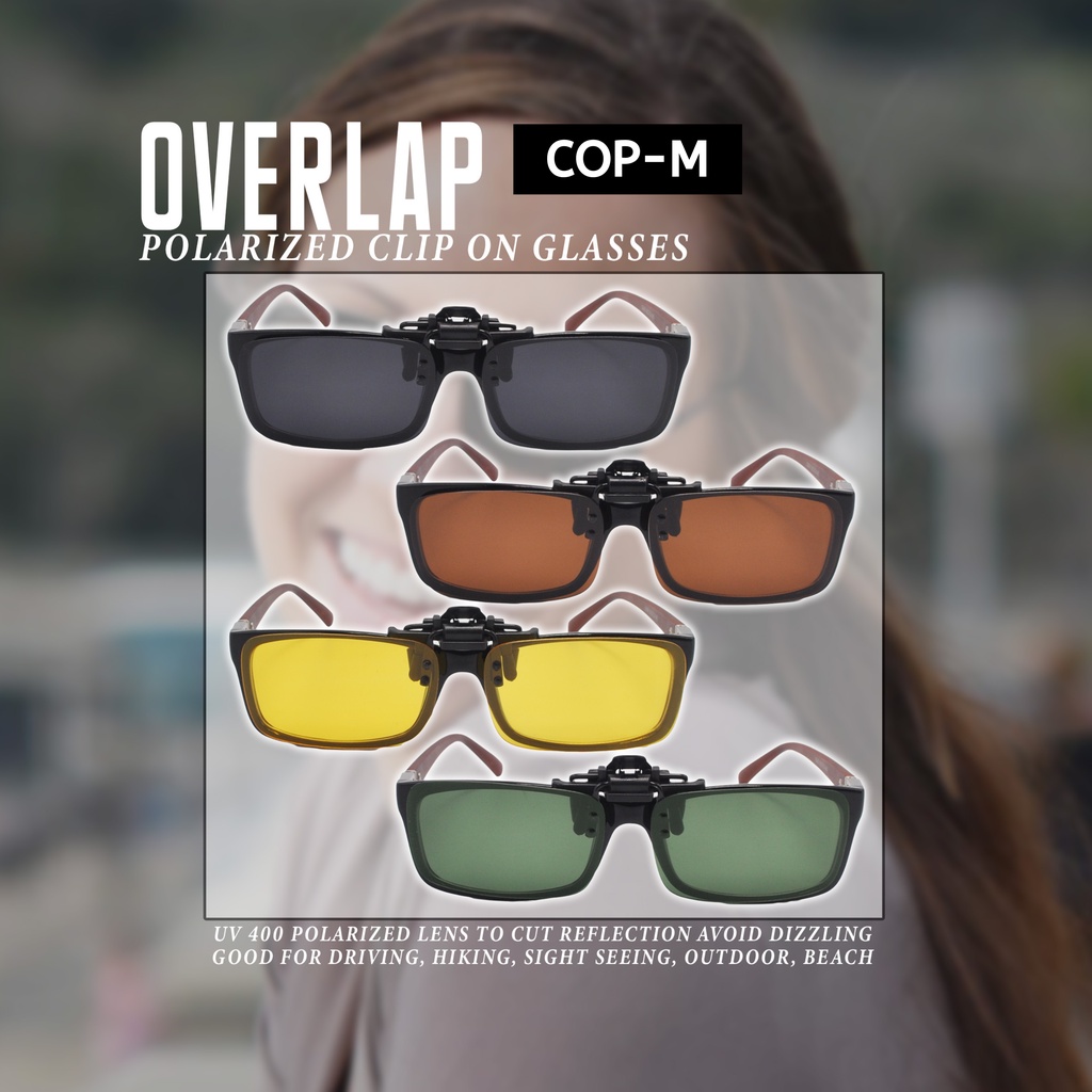 Clip-On Polarized Day Night Vision Flip-Up Lens Driving Glasses ...