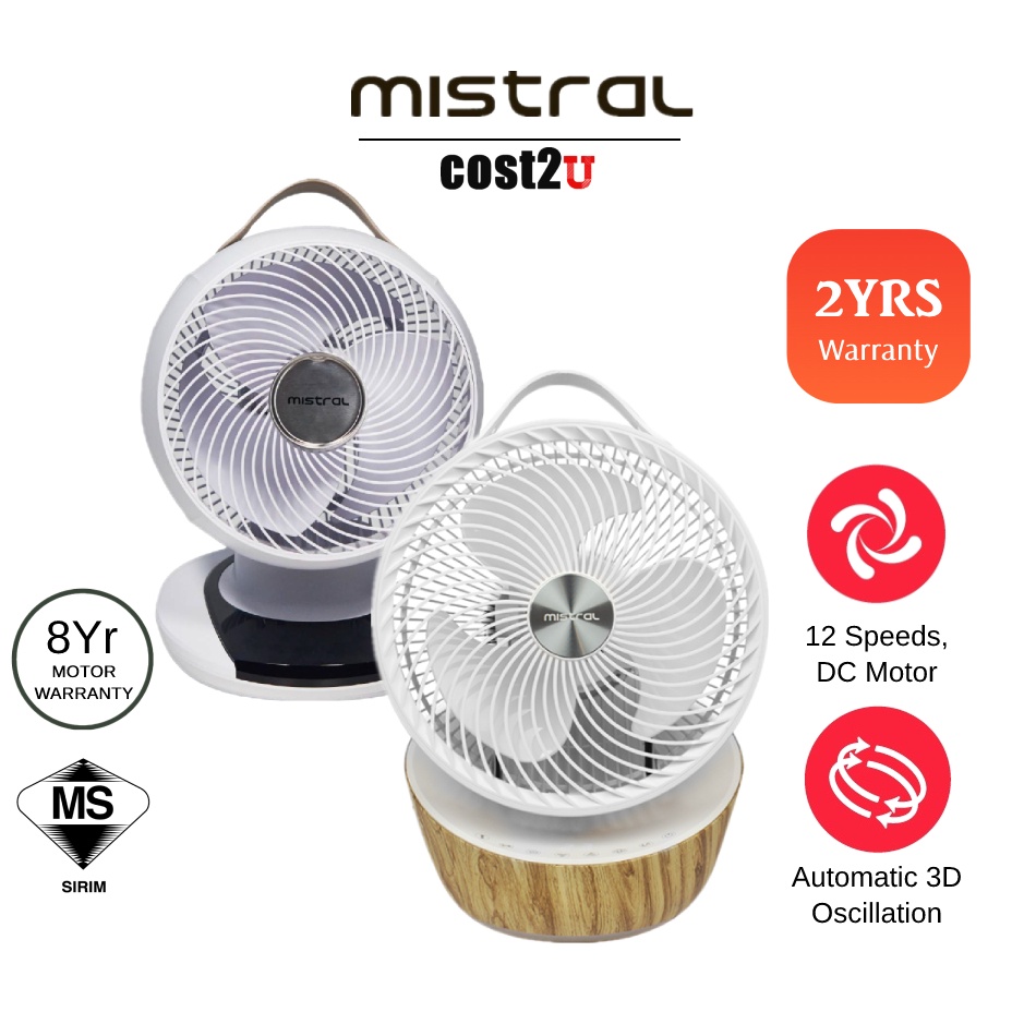 Mistral 6/9/10" Air Circulation Fan DC Motor | MHV1010DR MACD1001 ...