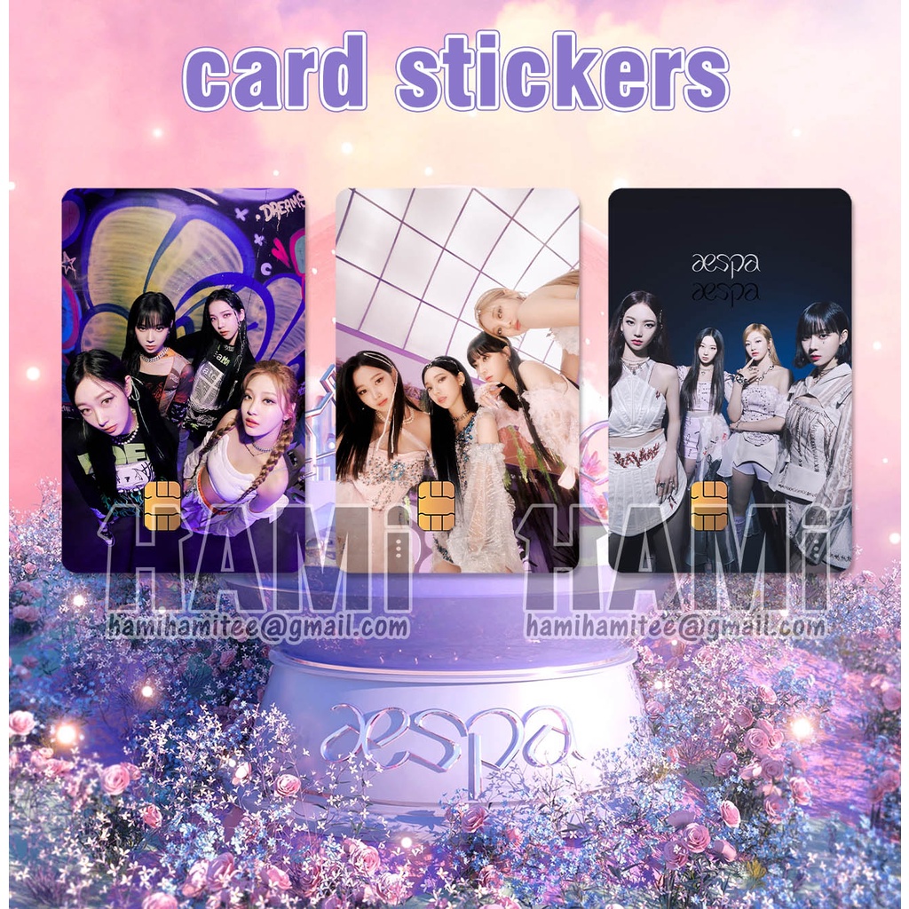 AESPA CARD STICKER - KOREA KPOP STICKER - AESPA MY STICKER- ACCESS CARD ...