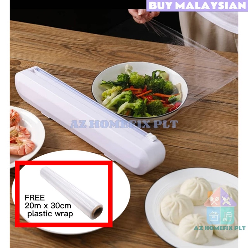 Wrapping Paper Dispenser Aluminum Foil Holder Box for Cutting Film Food ...