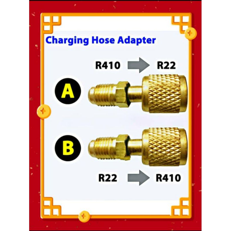 r22 to r410 adaptor and r410 to r22 adaptor | Shopee Malaysia