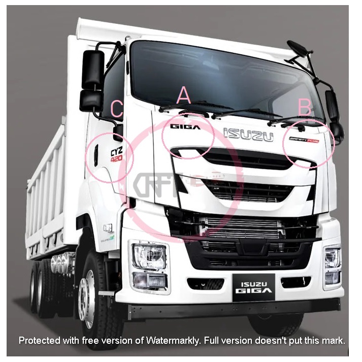 CFS431 ISUZU GIGA C E Series CYZ420 CYZ 420 LORRY TRUCK Lori Logo ...