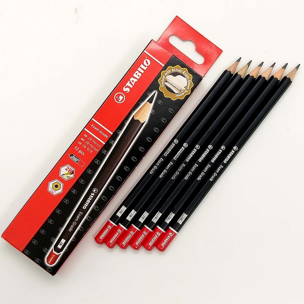 READY STOCK!! Stabilo MIcro 288 Exam Grade 2B Pencil 12 Pcs (1 Box ...
