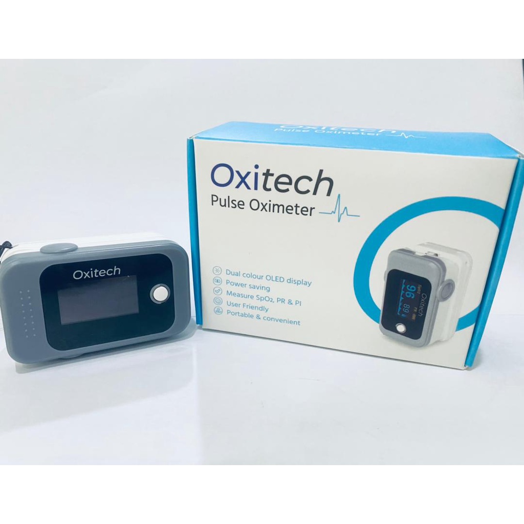 Oxitech Pulse Finger oximeter (Cek Oksigen Dalam Badan & Heart Rate ...