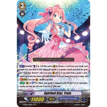 Cardfight Vanguard V-SS09 V-SS09/138EN Spirited Star, Trois Bermuda Triangle RRR (English ...