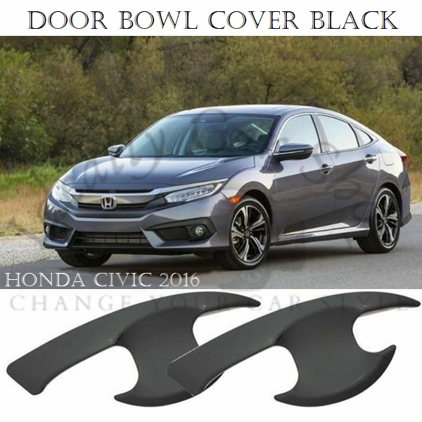 Ideally Honda Civic FC 2016-2021 Matte Black Door Handle Inner Bowl ...