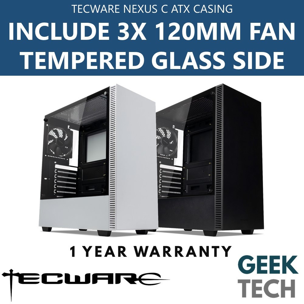 TECWARE Nexus C Tempered Glass ATX Casing | Shopee Malaysia