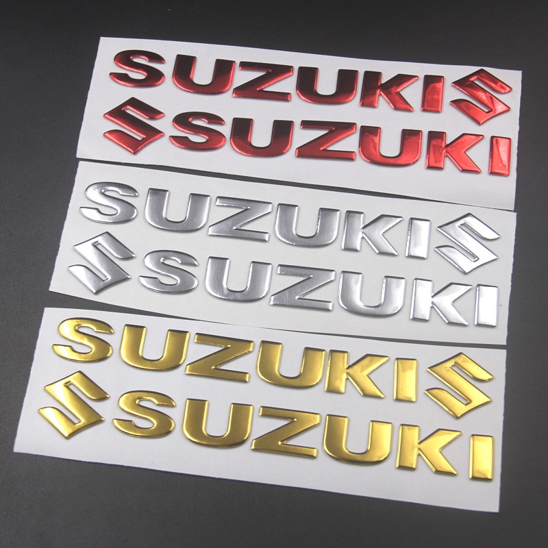 Motorcycle 3D Sticker SUZUKI Emblem Logo Sticker suzuki 3D Styling ...