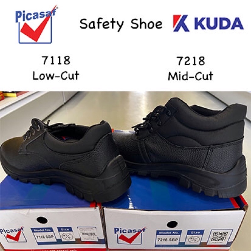 PICASAF Low/Mid-Cut Safety Shoe 7118/7218 PU Sole Kasut SIRIM | Shopee ...