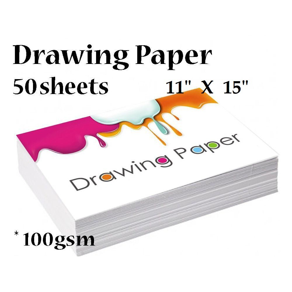 Drawing Paper B4 100gsm 50's / 135gsm 30's / 165gsm 20's Kertas Lukisan ...