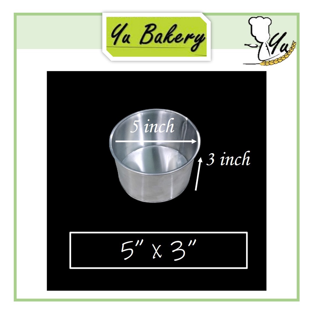 4"/5”/6”/7”/8”/9”/10” inch/inci Round Cake Pan Baking Mould Fix Base Loyang Kek Bulat 圆形蛋糕模具/模型 ...