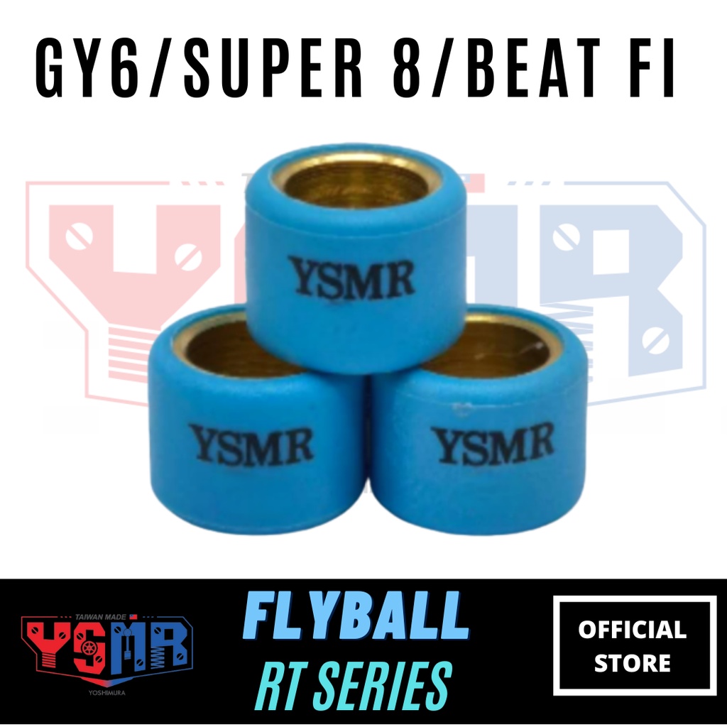 Yoshimura (YSMR) Flyball RT Series (3pcs) for GY6 / Super 8 / Honda ...