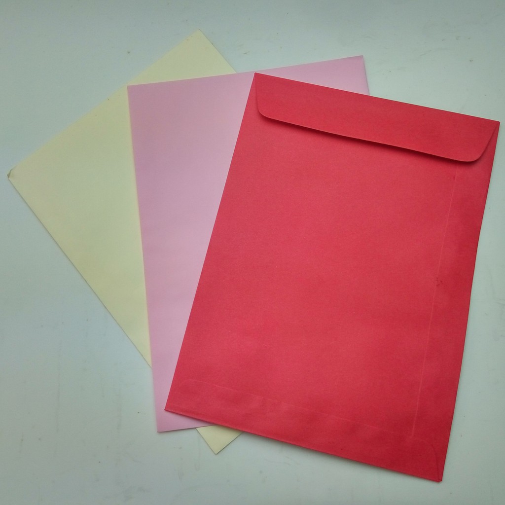 Red Envelope / Pink Envelope / Cream Envelope / Wedding Card Envelope ...