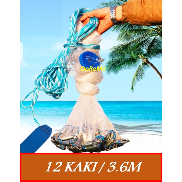 Jala murah Ikan besar dan udang ,mata halus setengah inci, Jala saiz 5 ...