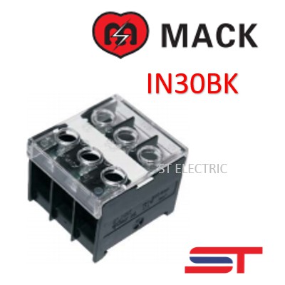 MACK IN30BK TERIMINAL BLOCK with COVER / IN SERIES DIN RAIL MOUNT TERMINAL BLOCKS IN-30BK ...