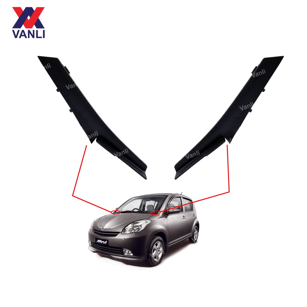 Perodua Genuine Wiper Grille Side Cover for Perodua Myvi 1st Generation ...