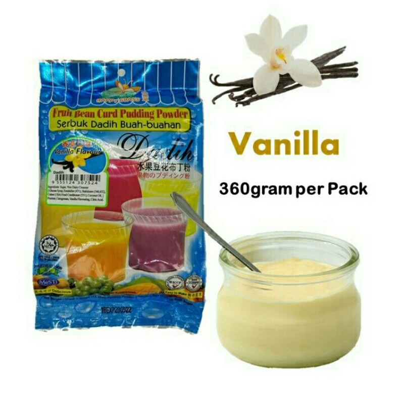 Happy grass pudding powder serbuk dadih vanilla 360gm | Shopee Malaysia