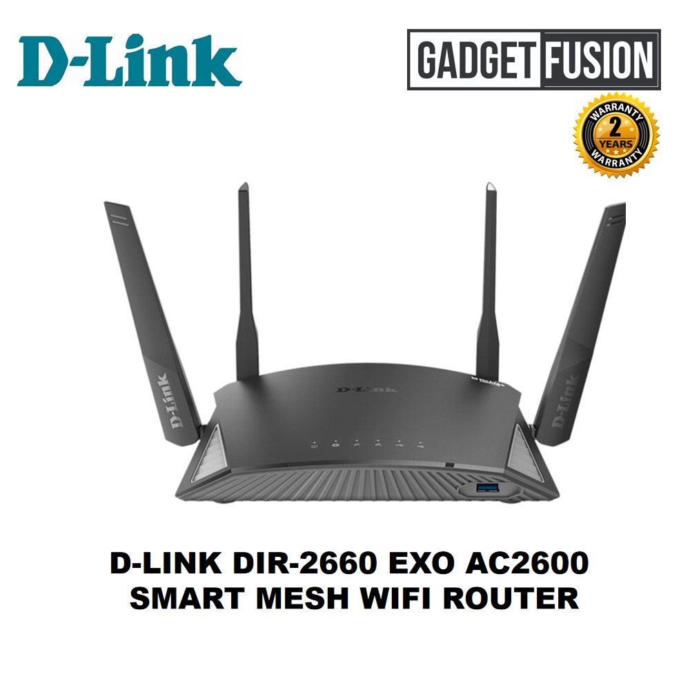 D-LINK DIR-2660 EXO AC2600 SMART MESH WIFI ROUTER | 2 YW | Shopee Malaysia