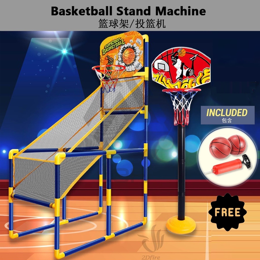 3H Set Basket Kanak-Kanak Boleh Laras/Basketball Adjustable Hoop ...