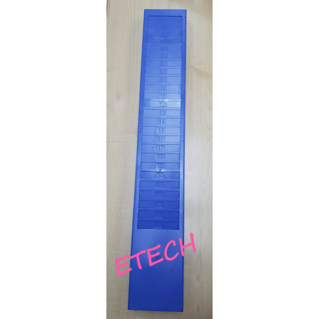 25 Column/25 Slot Plastic Punch Card Rack/Punch Card Holder/Rak Kad ...