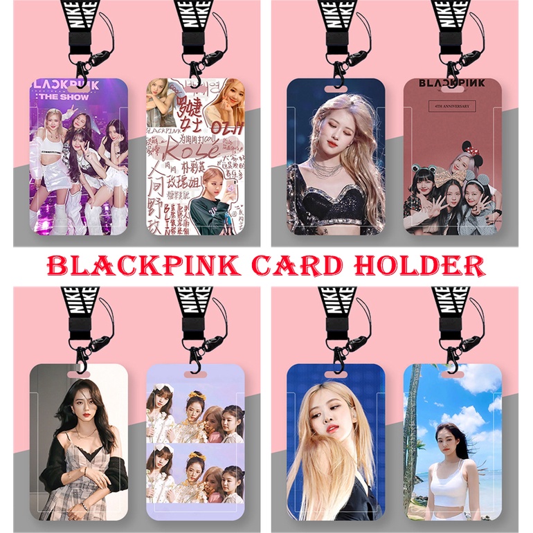 【2】K-pop Blackpink ID card holder student card cover JENNIE ROSÉ JISOO ...