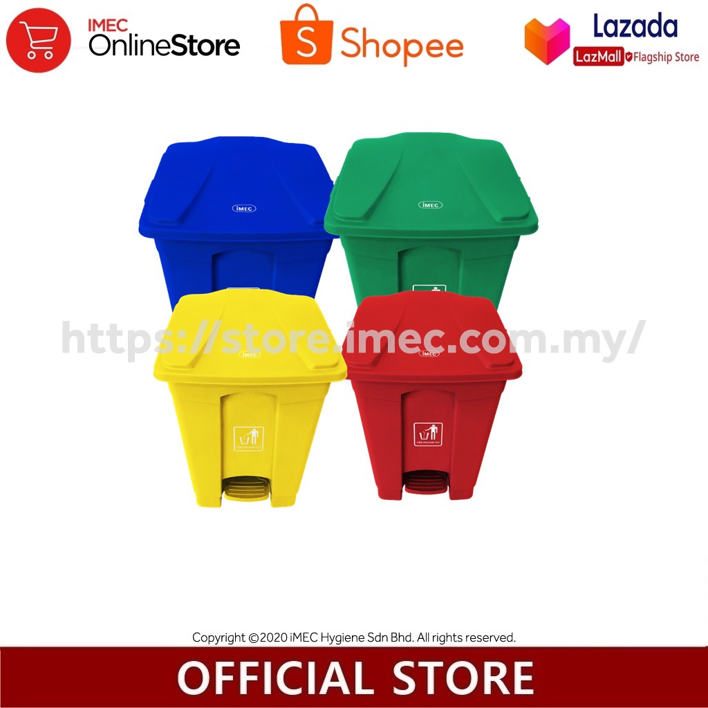IMEC ST35 Step On Hygiene Bin, (Blue/ Red/ Green/ Yellow) | Shopee Malaysia