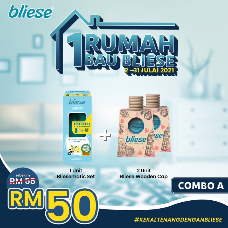 🔥🔥[PROMO 1 RUMAH BAU BLIESE] COMBO PADU RM50🔥🔥 | Shopee Malaysia